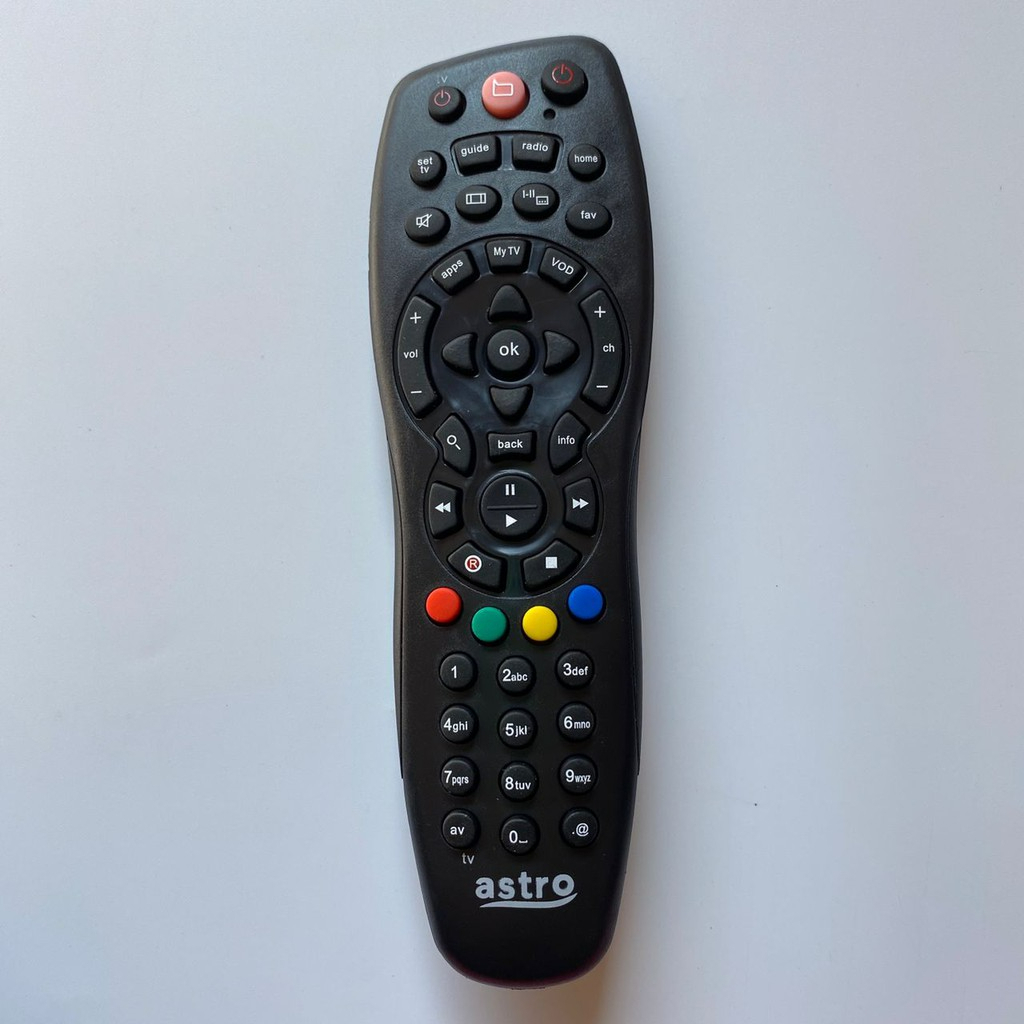 Astro Remote Series Remote Controller Alat Kawalan Jauh Astro Hitam ...