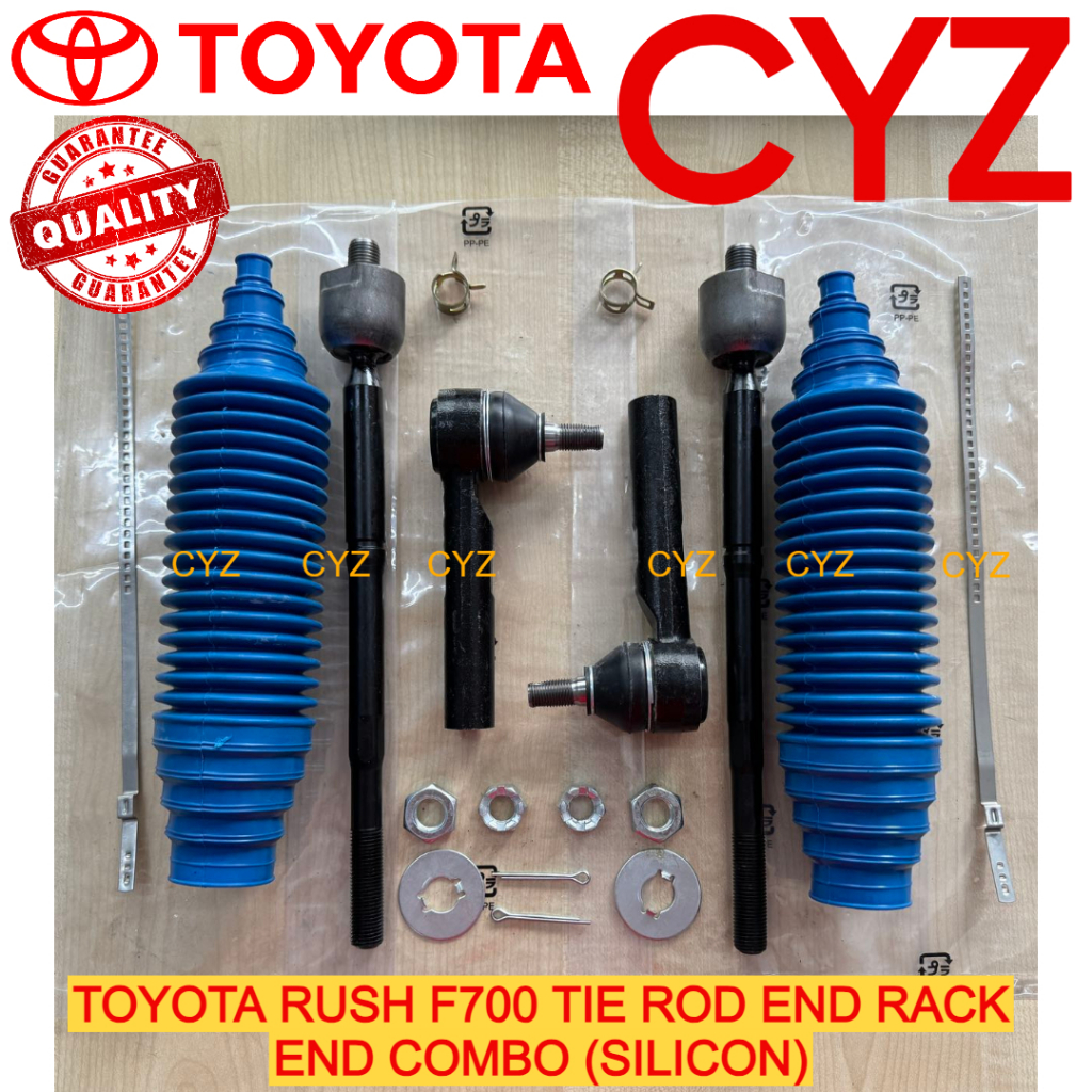 Combo Set Toyota Rush F700 2014Y Tie Rod End / Rack End / Steering Boot ...
