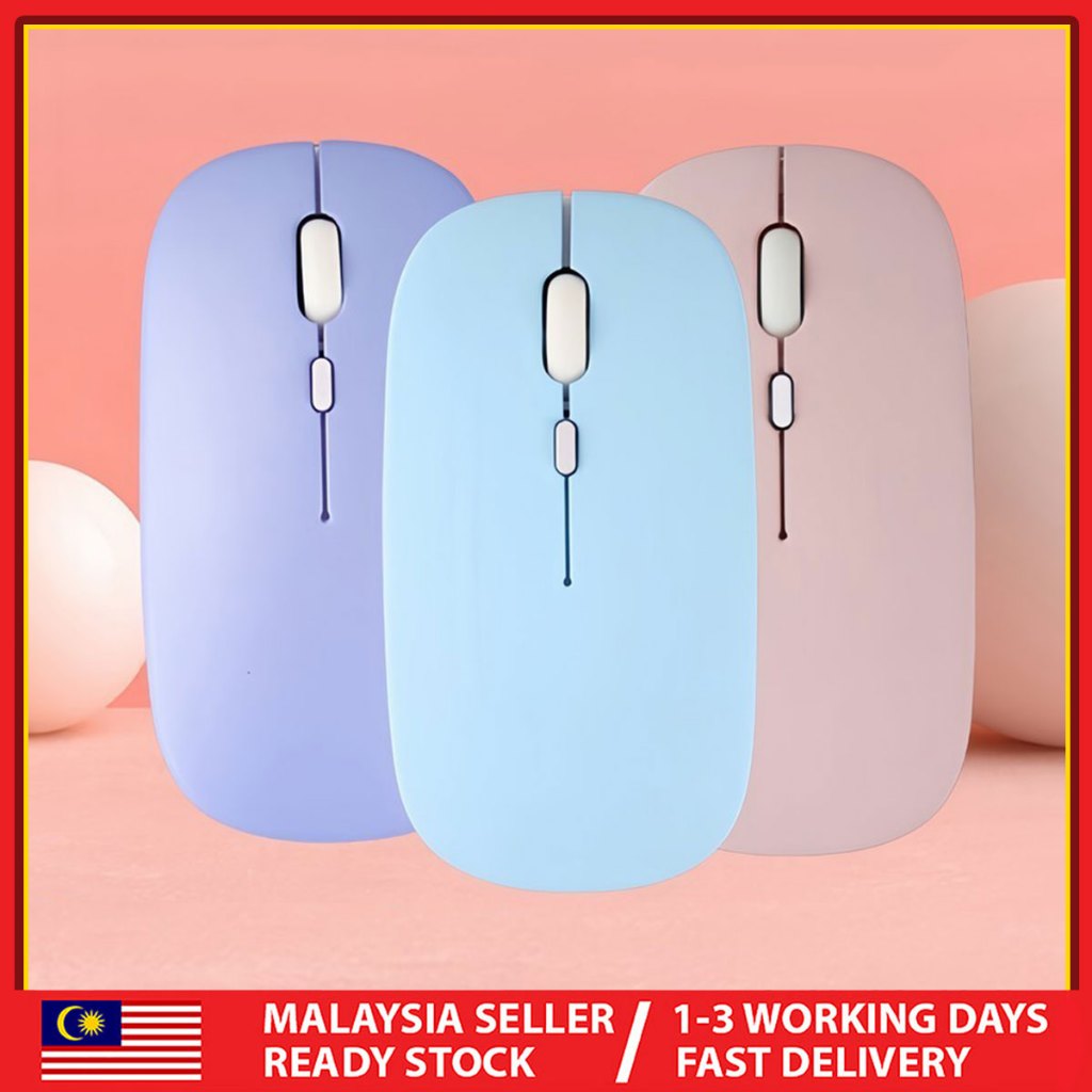 Macaron Wireless Mouse 1600 dpi Silent Button 2.4g Model Bluetooth ...