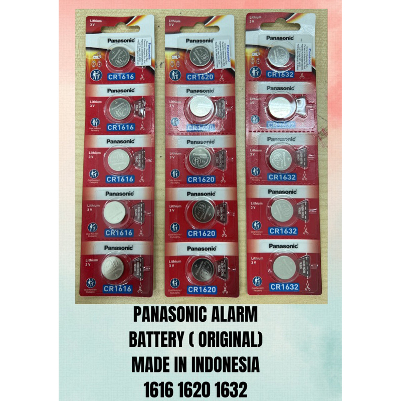 PANASONIC ALARM BATTERY 1616 1620 1632 ORIGINAL MADE IN INDONESIA ...