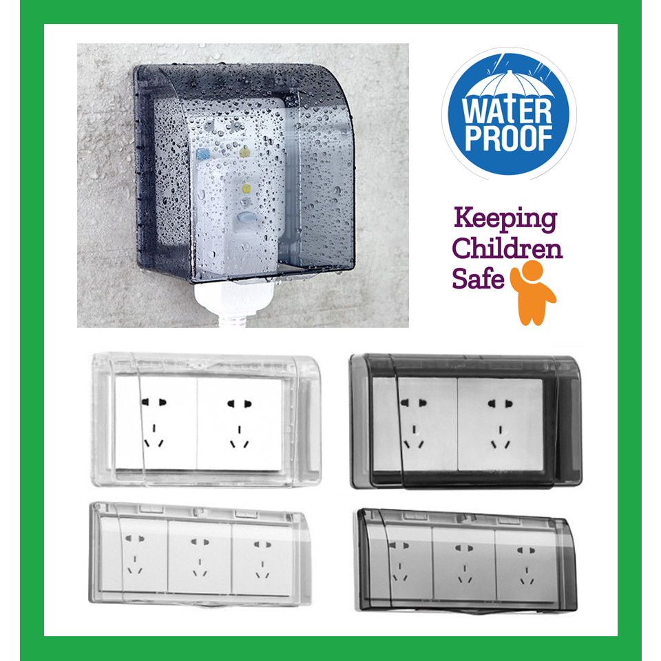 READY STOCK Single Double Triple Switch Waterproof Cover Bathroom ...