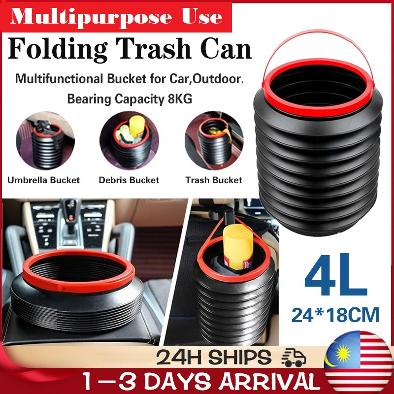 Car Mini Dustbin Garbage Bin Mini Hanging Organizer Storage Box Tong ...