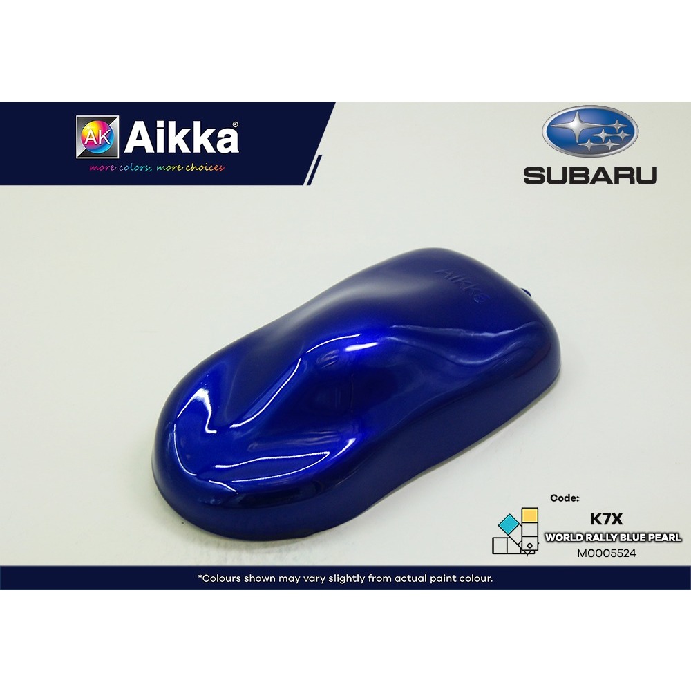 SUBARU K7X WORLD RALLY BLUE PEARL - AIKKA OEM FACTORY COLOUR | Shopee ...