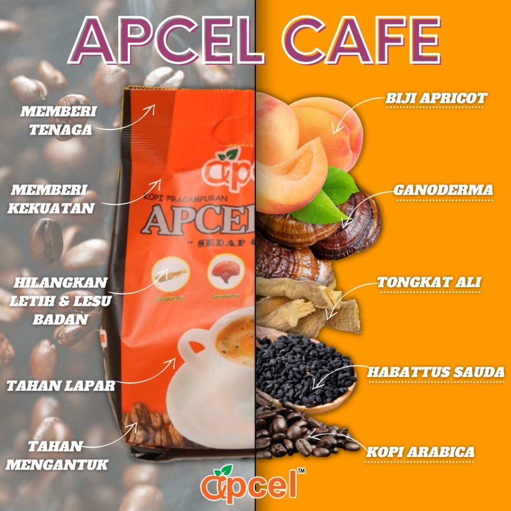 Apcel Kopi 20 Sachets / Apcel Cafe 20 Sachets / Ready Stock / Original ...