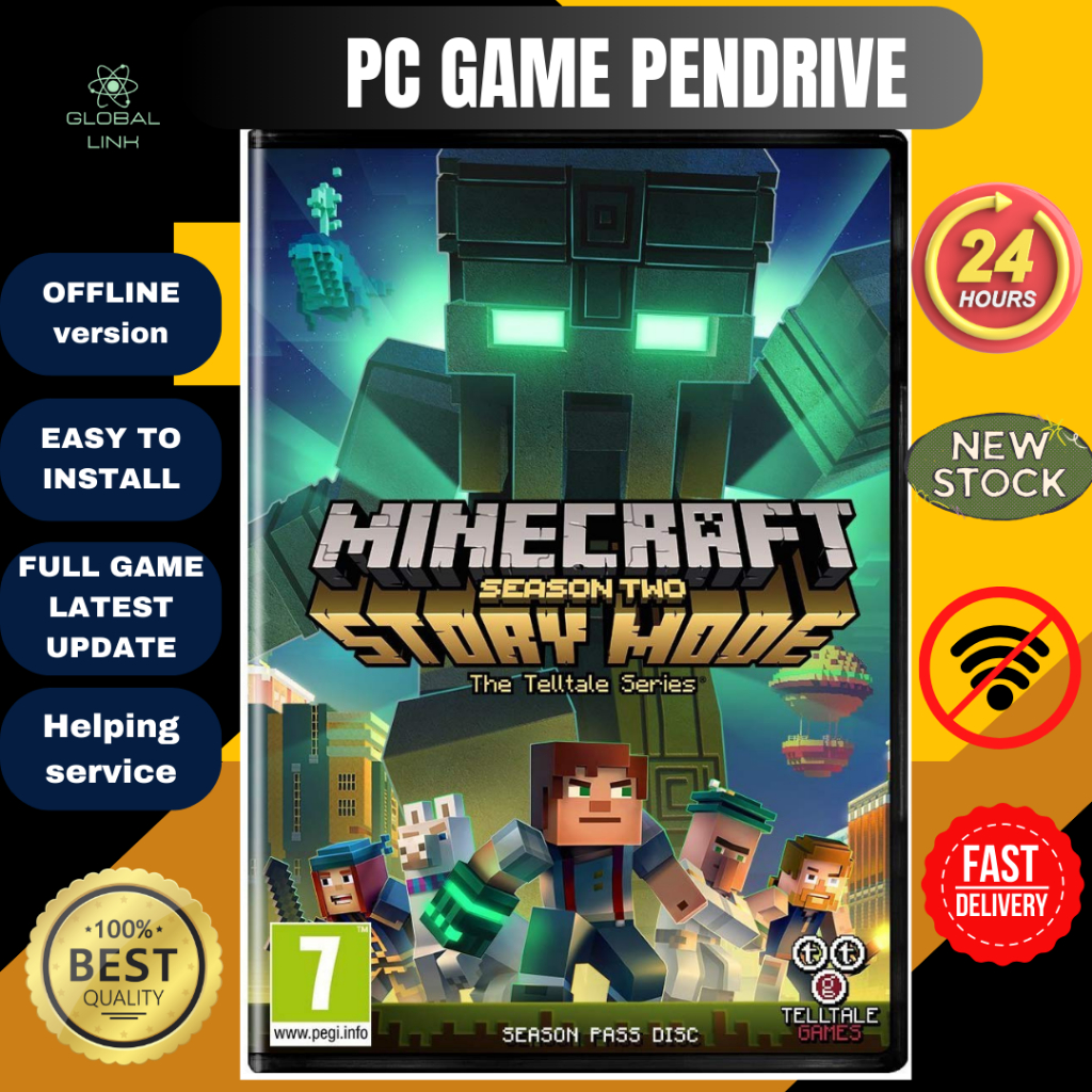 [ PC Game ] Minecraft Story Mode Complete Season 2 - Offline [ Pendrive ...