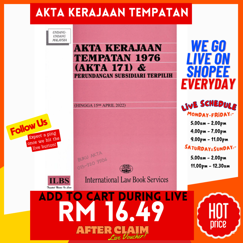 Akta Kerajaan Tempatan 1976 (Akta 171) & Perundangan Subsidiari ...