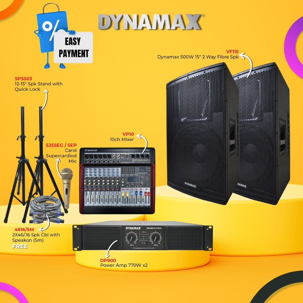 DYNAMAX Sound System Set DYNAMAX DP900 770W Power Ampilfier,DYNAMAX ...