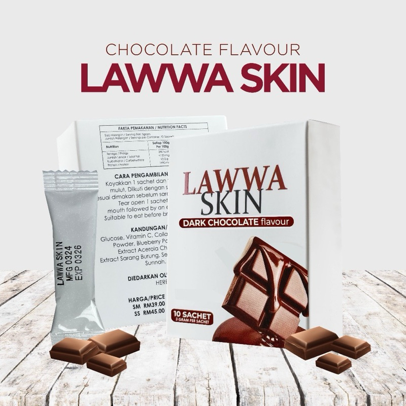 Brightening Booster Supplement - Lawwa Skin Chocolate | Shopee Malaysia