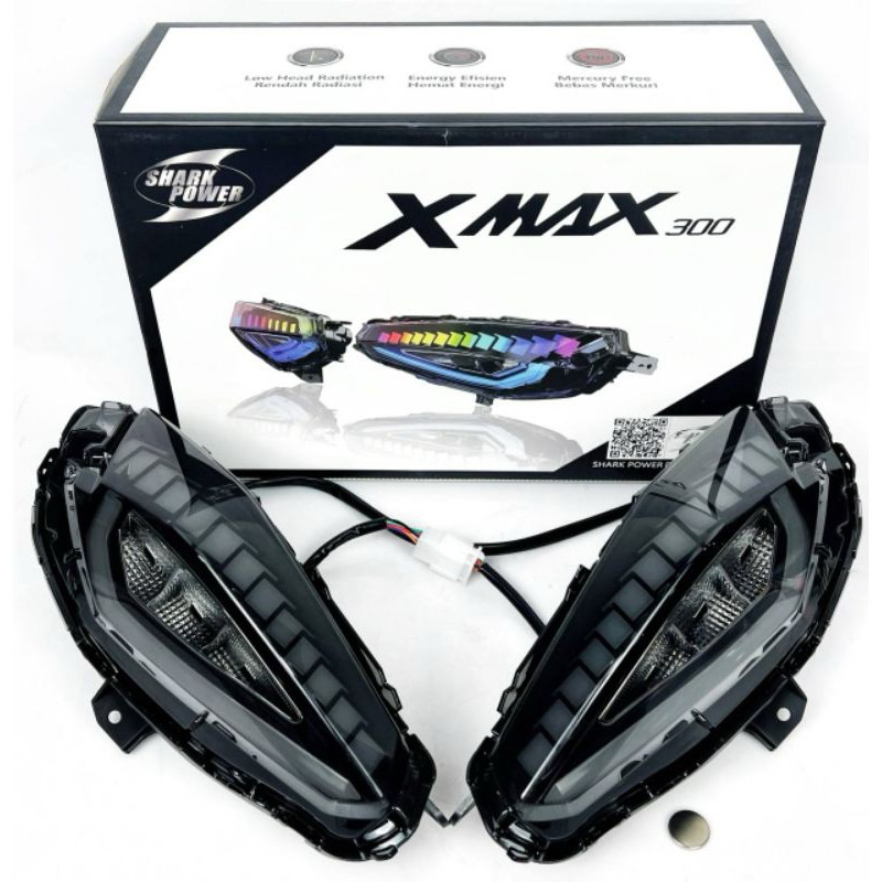 XMAX V2 LED TAIL LAMP RGB RUNNING LIGHT LED BRAKE XMAX V2 LAMPU XMAX V2 ...