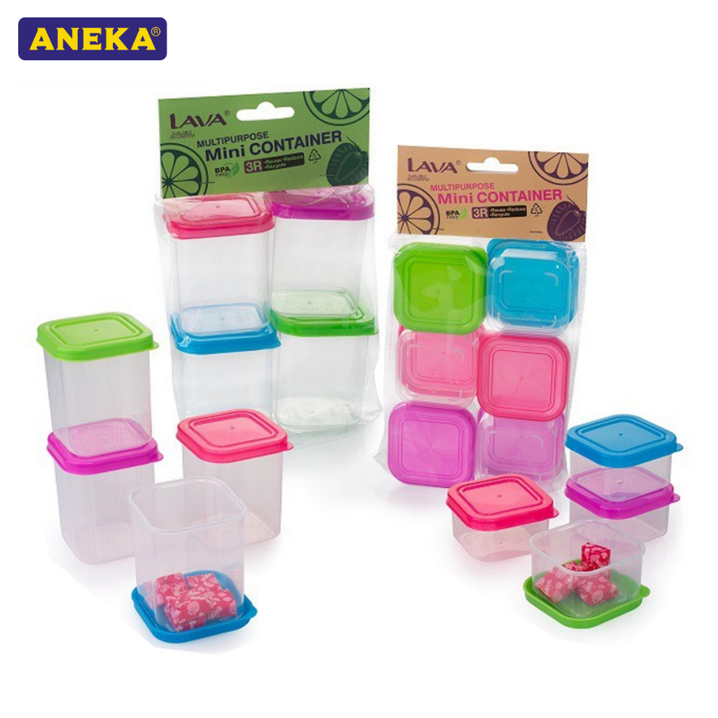 LAVA Mini Container (4 Pcs x 195ml/6 Pcs x 95ml) | Shopee Malaysia
