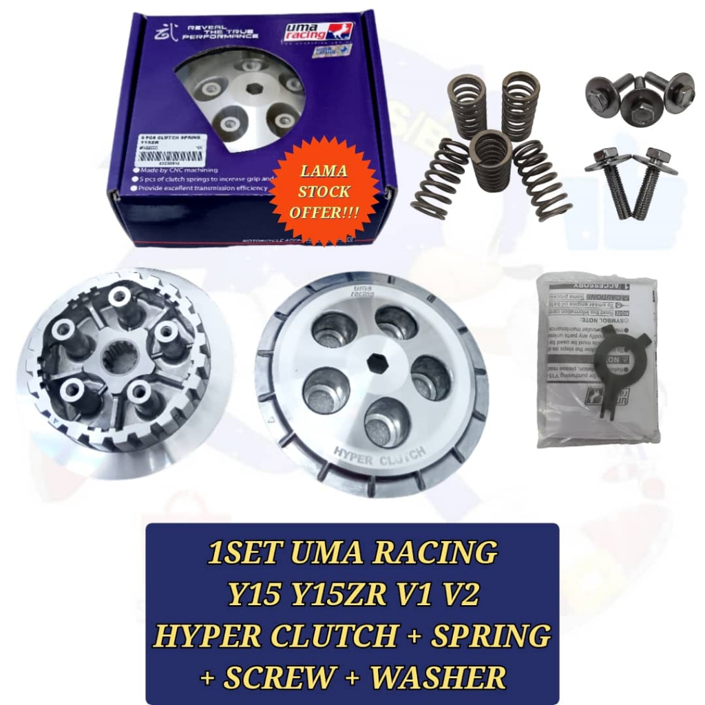(LAMA STOCK OFFER) ORIGINAL UMA Y15ZR Y15 V1 V2 RACING HYPER CLUTCH ...