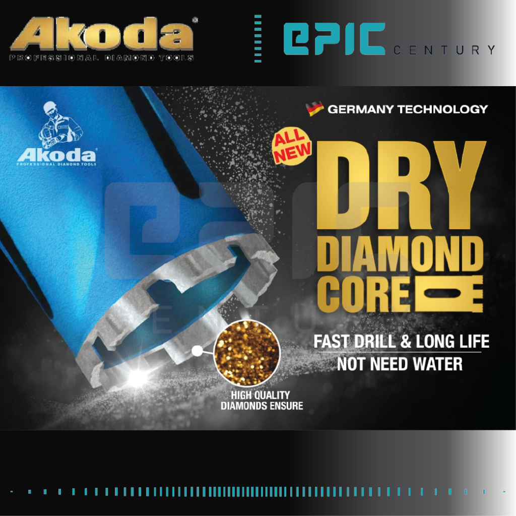 Akoda Dry Diamond Core Bit 1"- 3" ( 4" New arrival!) | Shopee Malaysia