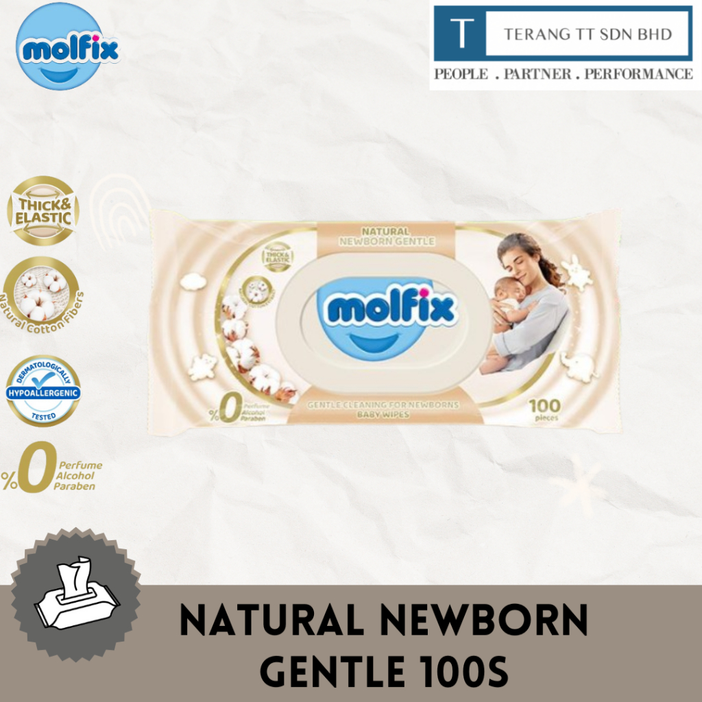 Molfix Newborn Gentle Wet Wipes (100 Sheets) | Shopee Malaysia