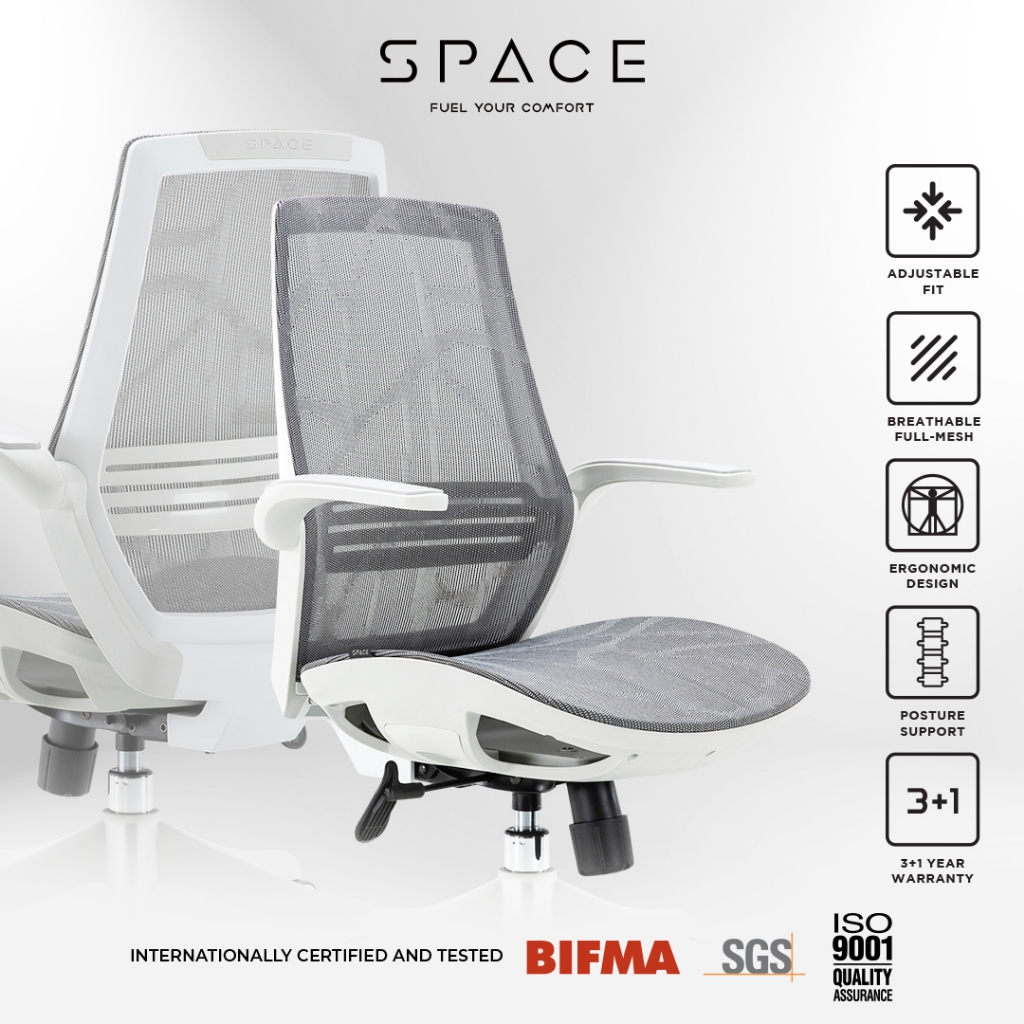 SPACE Ergonomic Chair Lite - 4 Years Official Warranty (Office Chair ...
