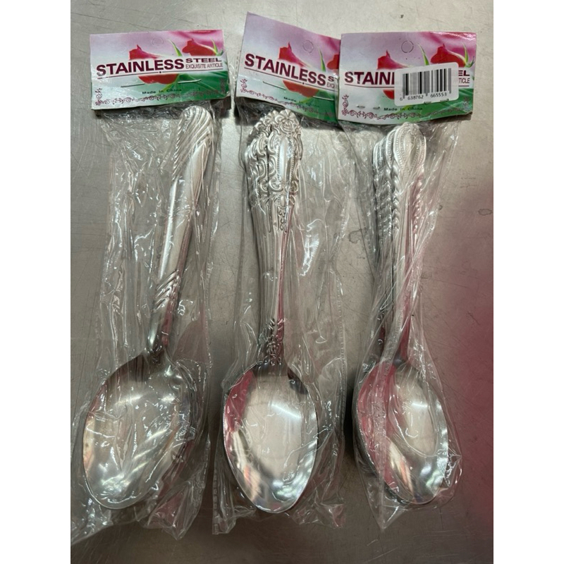 Fork And Spoon Sudu Garfu STAINLESS STEEL THICK/TEBAL(12pcs/pack)/ Sudu ...