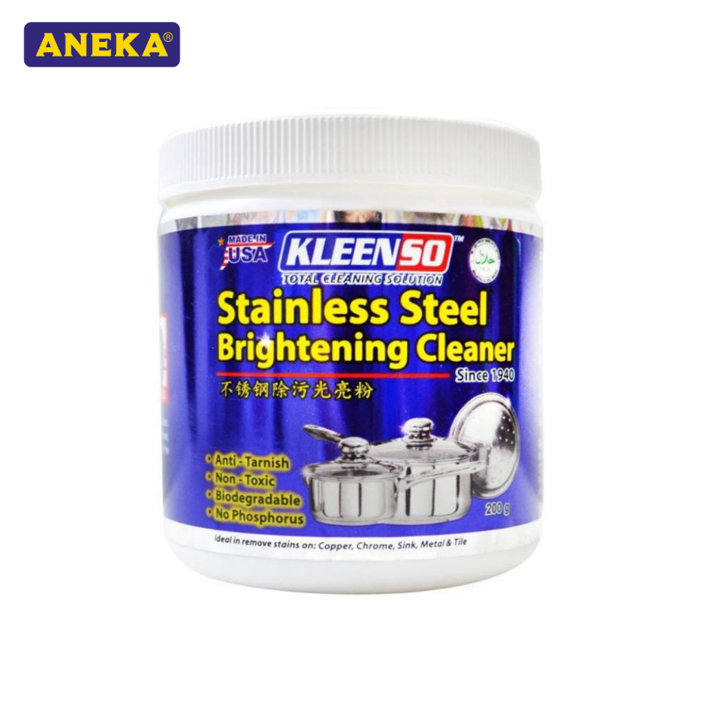 Kleenso Stainless Steel Brightening Cleaner 200g (KHC823) | Shopee Malaysia
