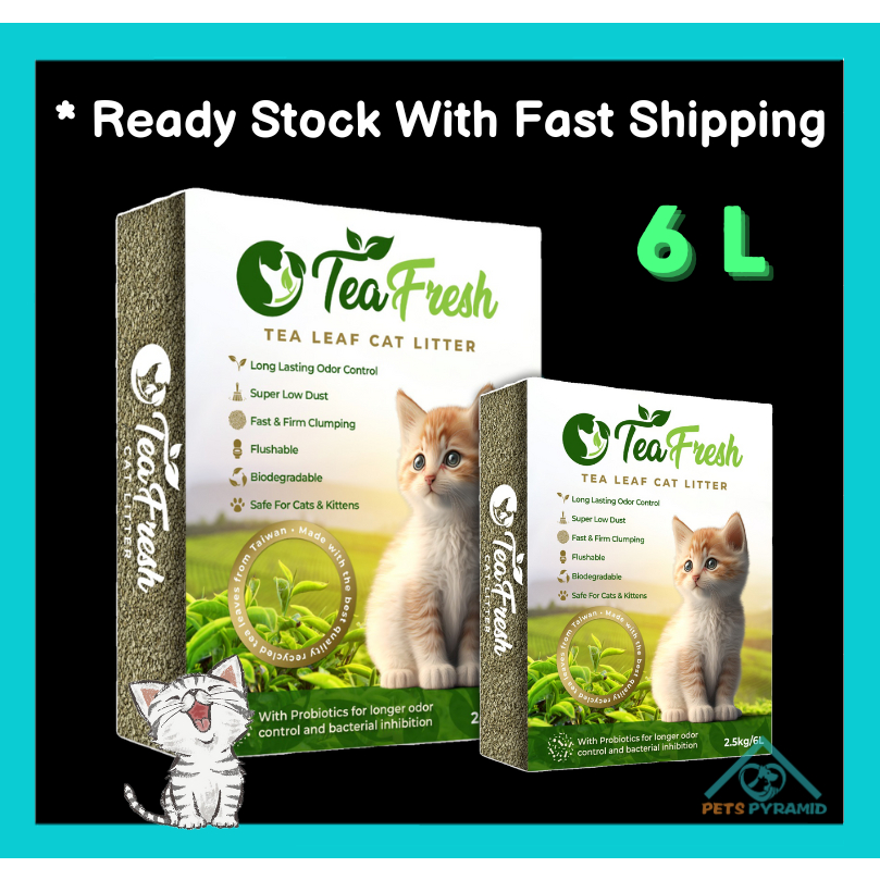 Tea Fresh Tofu Tea Leaf Cat Litter 6L Pasir Kucing | Shopee Malaysia