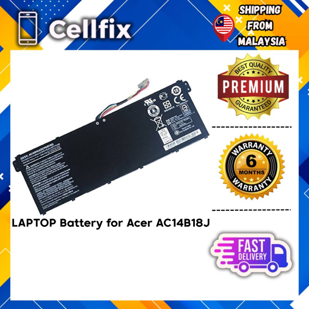 ACER Battery for Acer AC14B18J Aspire 3 A315-23-R252 Aspire 3 A315-53G ...