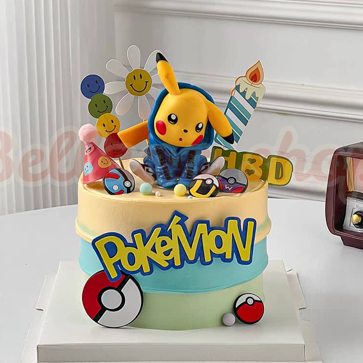 Pokemon Pikachu Cake Topper Decoration | Shopee Malaysia