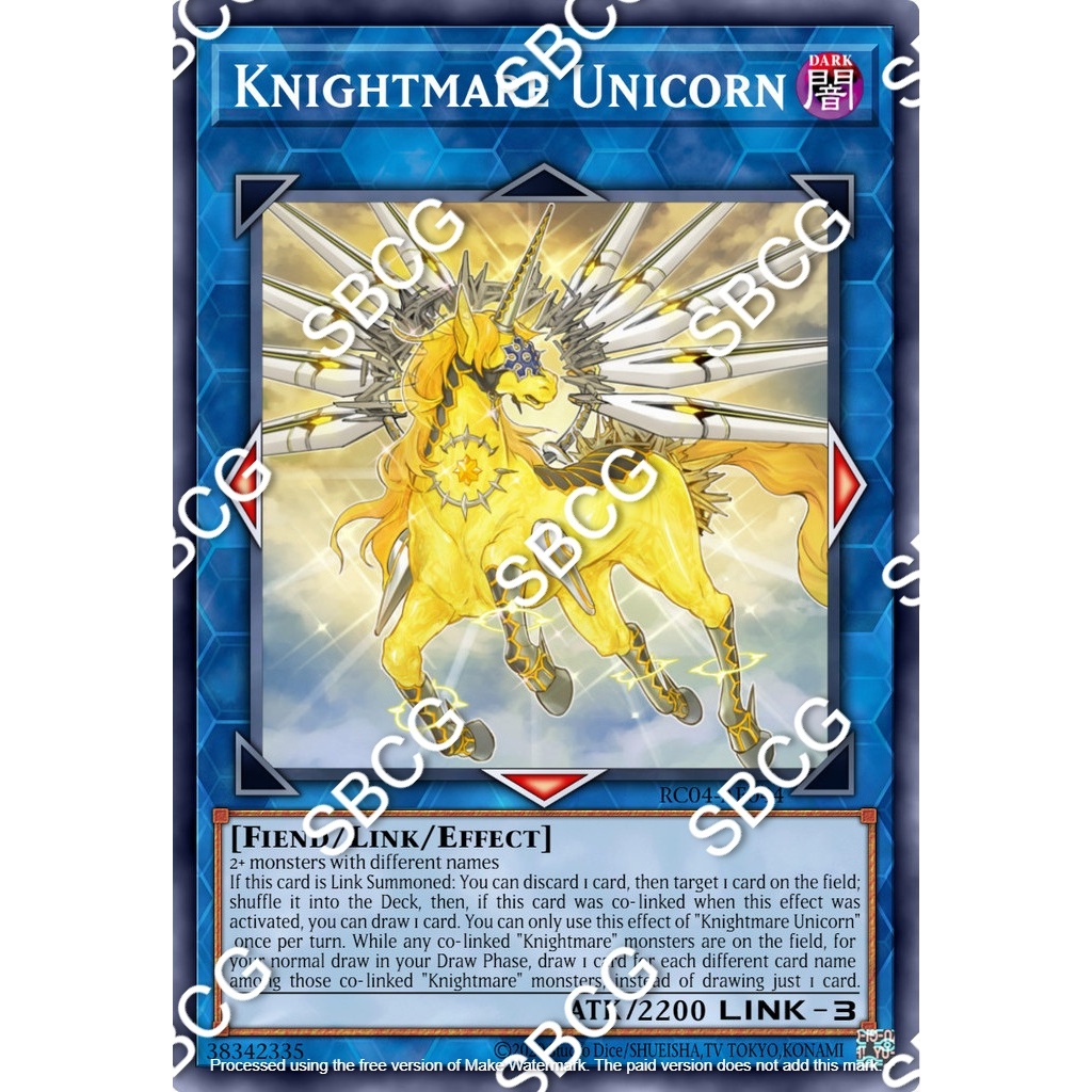 Rarity Collection Quarter Century Edition "Knightmare Unicorn" ( RC04 ...