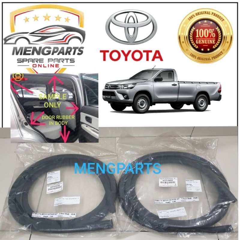 ORIGINAL TOYOTA HILUX REVO 2 DOOR SINGLE CAB DOOR RUBBER , GETAH PINTU ...