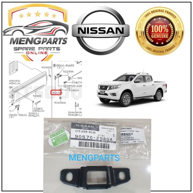 ORIGINAL NISSAN FRONTIER D22 4WD & NAVARA D23 NP300 4WD REAR BONNET ...