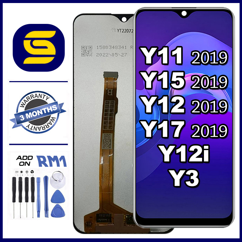 LCD VIVO Y11 2019/ Y15 2019/ Y12 2019/ Y17 2019/ Y12i/ Y3 Compatible For Glass Original Touch ...