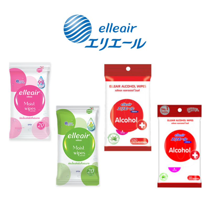 ELLEAIR Moist Wipes | Alcohol Wipes - 10's | 20's | 22's (Expired Stock ...