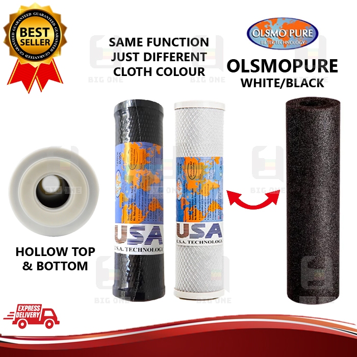 OLSMO PURE 10" CTO CARBON BLOCK WATER FILTER CARTRIDGE FOR BAD ODOUR ...