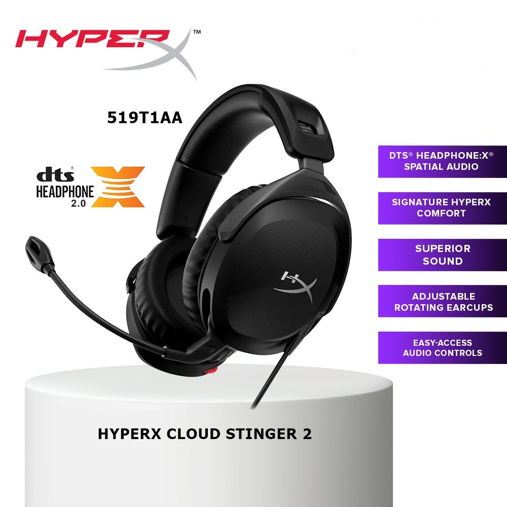 HyperX Cloud Stinger 2 DTS Gaming Headset – 519T1AA | Shopee Malaysia