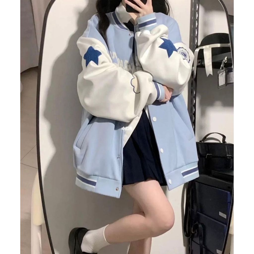 American style vintage varsity jacket, Jaket besbol retro Amerika ...