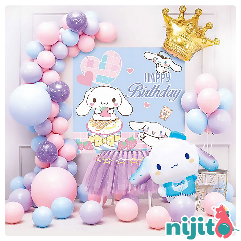 Nijito - Macaron Pink Cinnamoroll Birthday Balloon Aluminium Foil ...