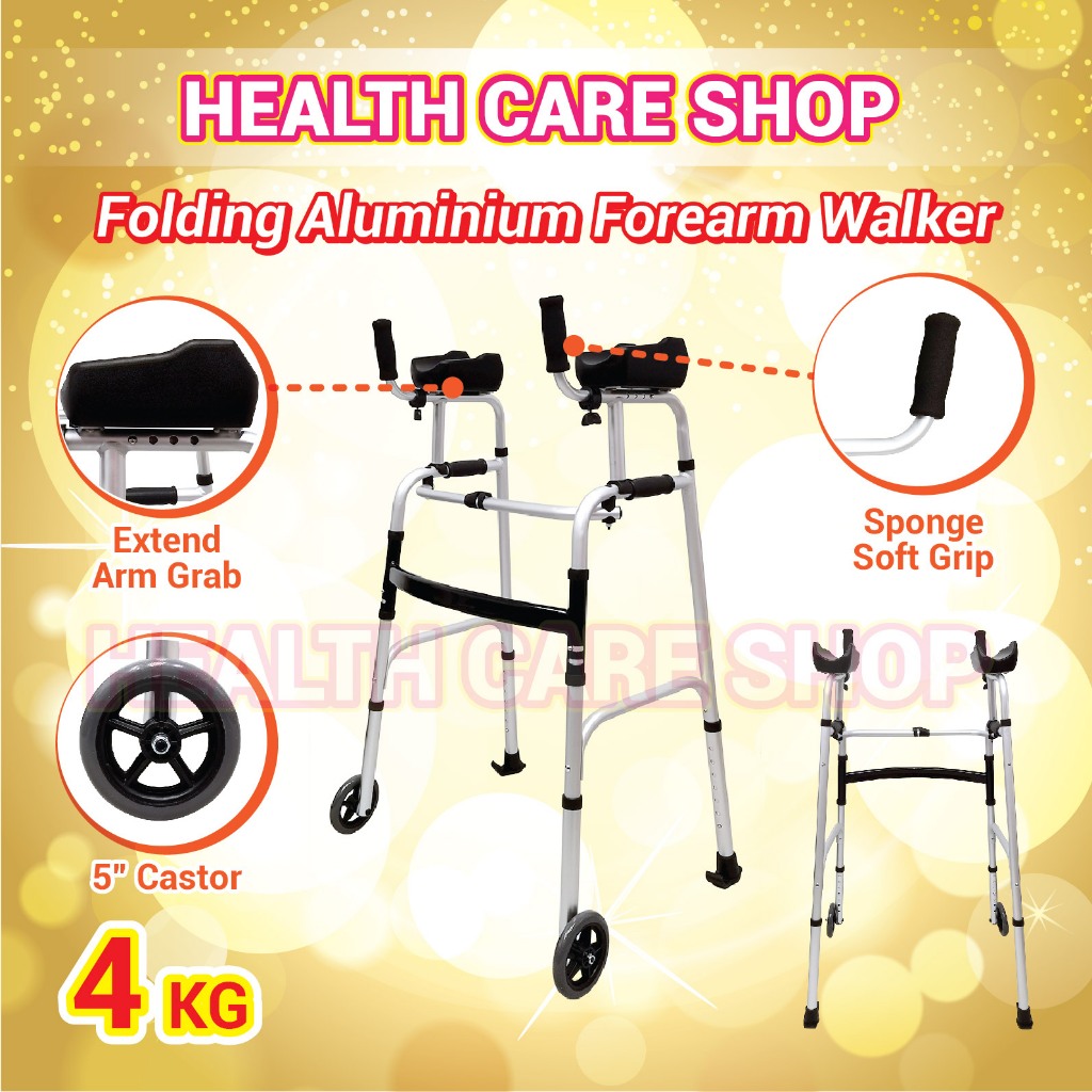 Folding Aluminium Forearm Walker / Walking Frame With Wheel (FST8230 ...