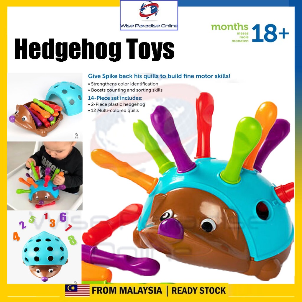 Spike Hedgehog Color Sorting Toy Sensory Learning Montessori ...