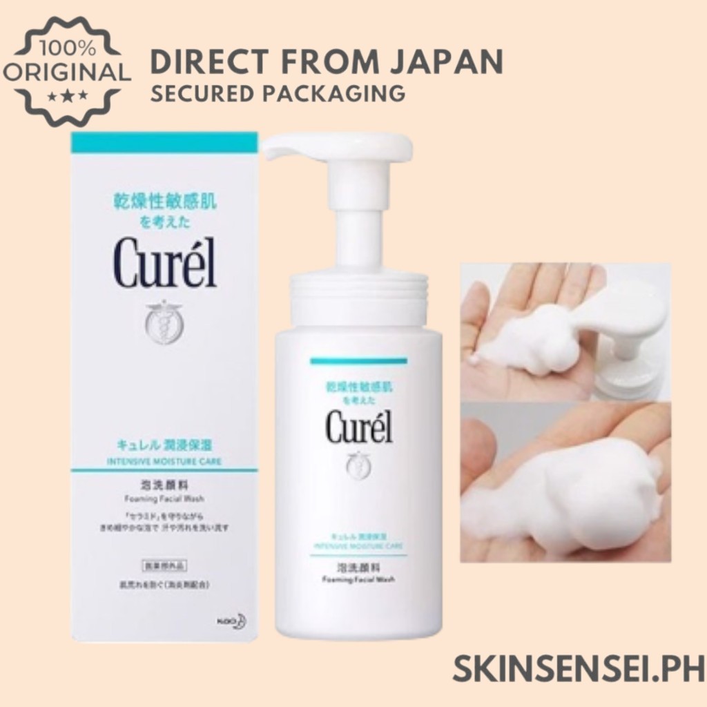 【Direct from Japan🇯🇵】Curel Foam Facial Wash 150ml [For Sensitive Dry ...