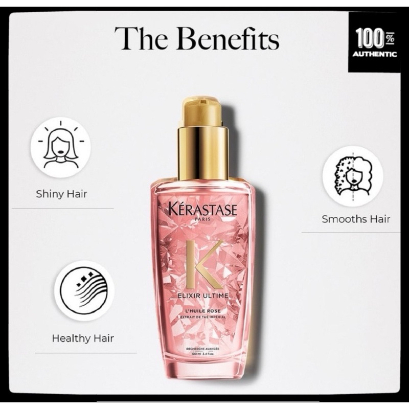 Kerastase Elixie Ultime L’Huile Rose Hair Oil(100ml) | Shopee Malaysia