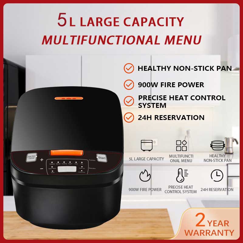 【READY STOCK】Rice Cooker 5 liter electric Multi-Function Non-Stick ...