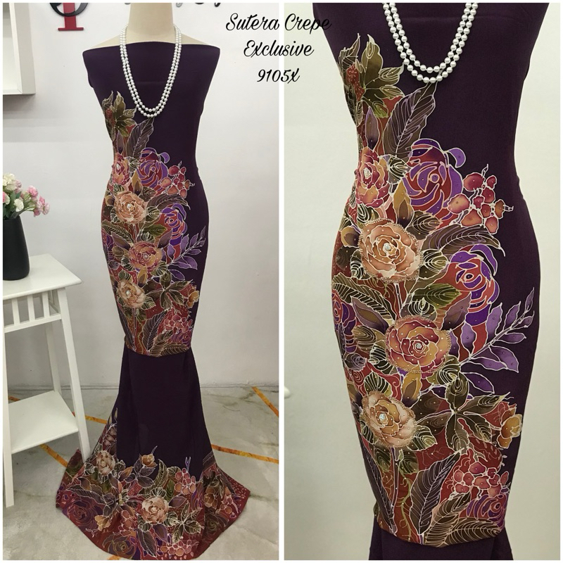 Batik Crepe Batik Lukis Exclusive Kelantan | Shopee Malaysia