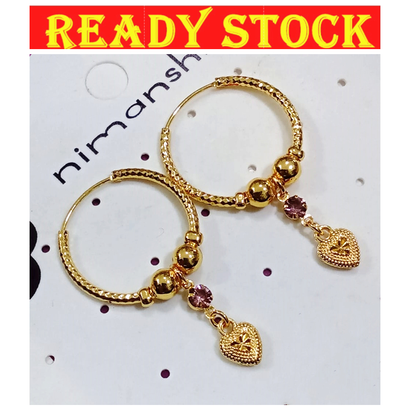 B-43 Earring EarStuds Subang Telinga anting-anting Telinga Emas Korea ...