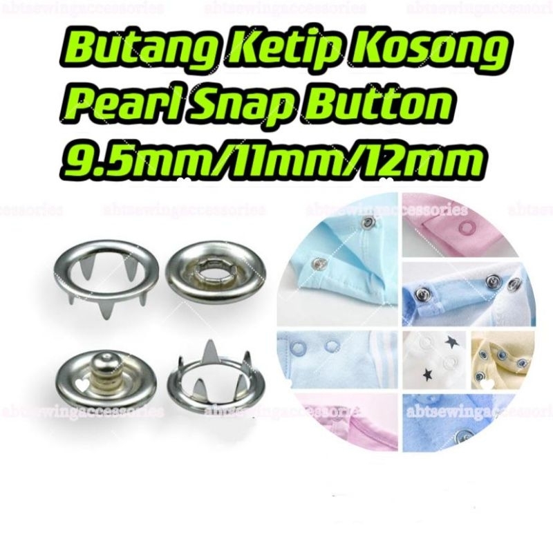 Butang Ketip Kosong/Snap Pliers/Pearl Snap Button/Butang Snap Metal ...