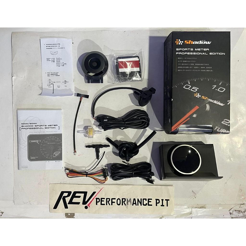 Shadow Pro Series Gauge/Meter 60mm Boost Meter (Black Face) | Shopee ...