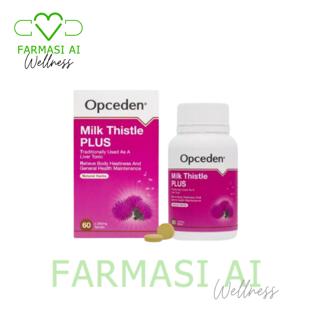 Opceden Milk Thistle Plus 300mg 60's (Exp Date: 01/2026) | Shopee Malaysia