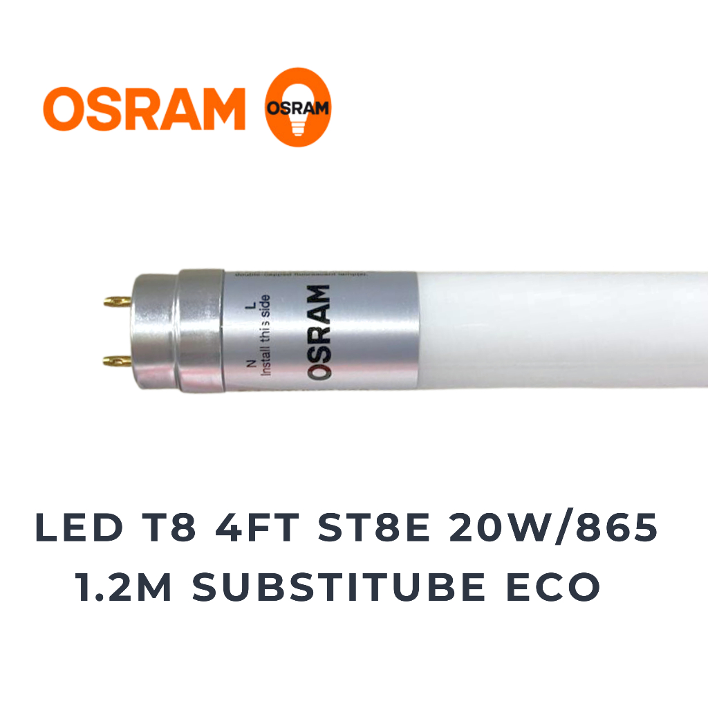 Osram LED T8 4FT ST8E 20W/865 1.2M SubstiTUBE Eco LED Tube | Shopee Malaysia