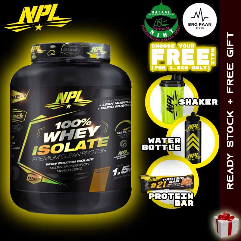 NPL 100% Whey Isolate (3.3lbs)(Chocolate Hazelnut) - Pure Isolate Whey ...