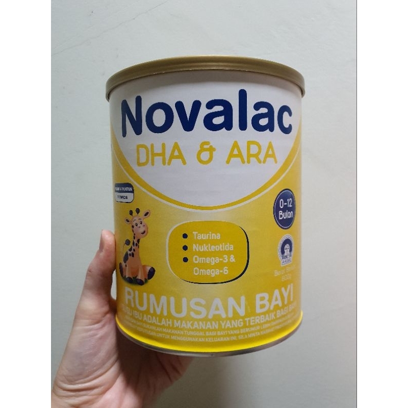 (Fast Shipping) EXP 9/8/2024 Novalac DHA & ARA 0-12bulan Rumusan Bayi 800g | Shopee Malaysia