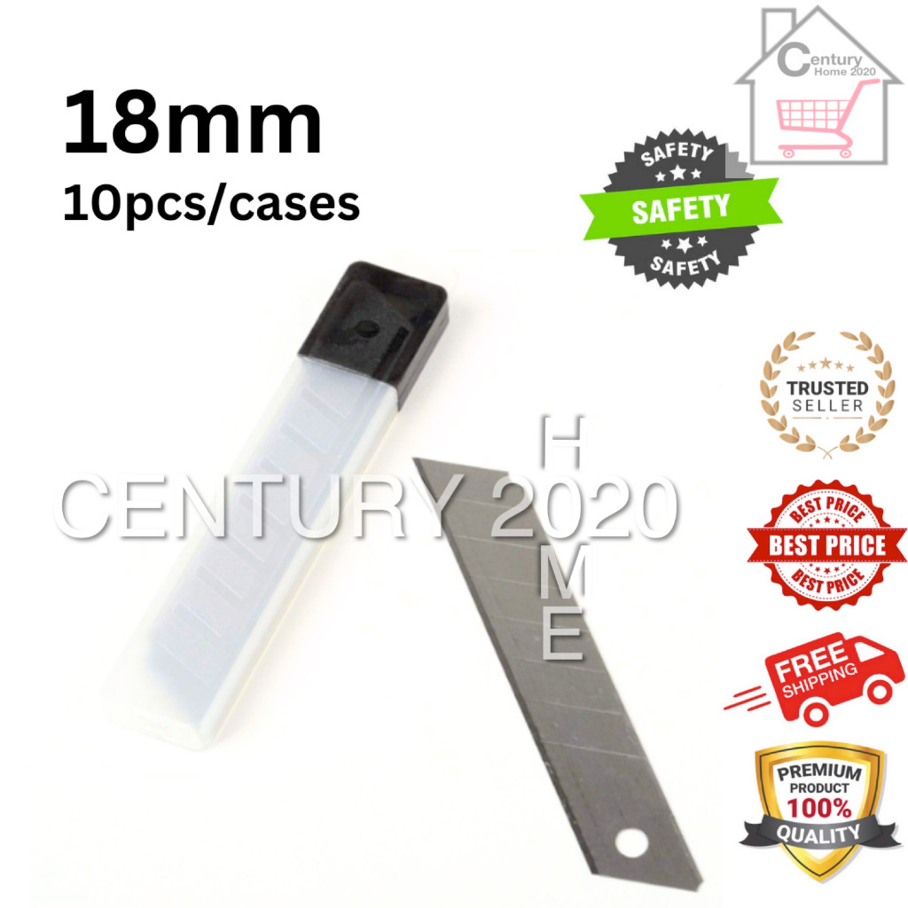 Cutter Refill Replacement Stainless Steel Blade For Utility Knife 18mm 10pcs/cases | Shopee Malaysia