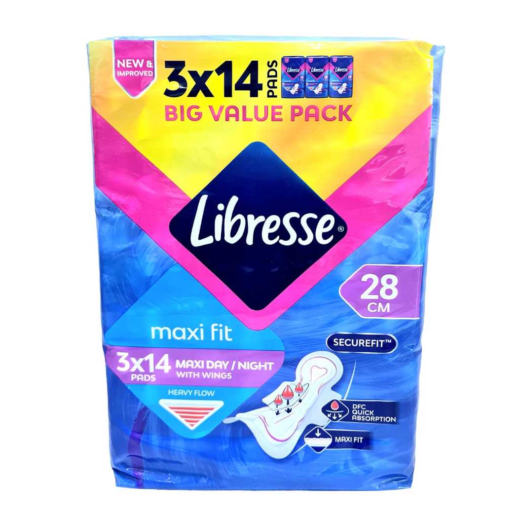 LIBRESSE Maxi Night Wings 28cm Maxi Non-Wings 28cm | Shopee Malaysia