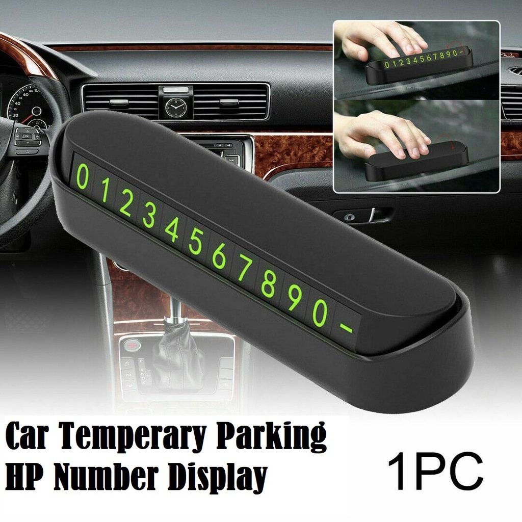 Car Temporary Parking Phone Number Display Double Park Sticker Card ...