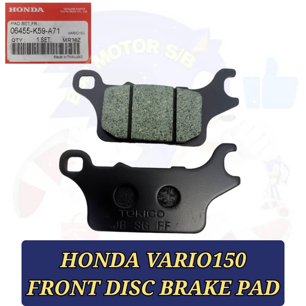 HONDA VARIO VARIO150 VARIO-150 VARIO150I FI FRONT DISC BRAKE PAD LINING ...