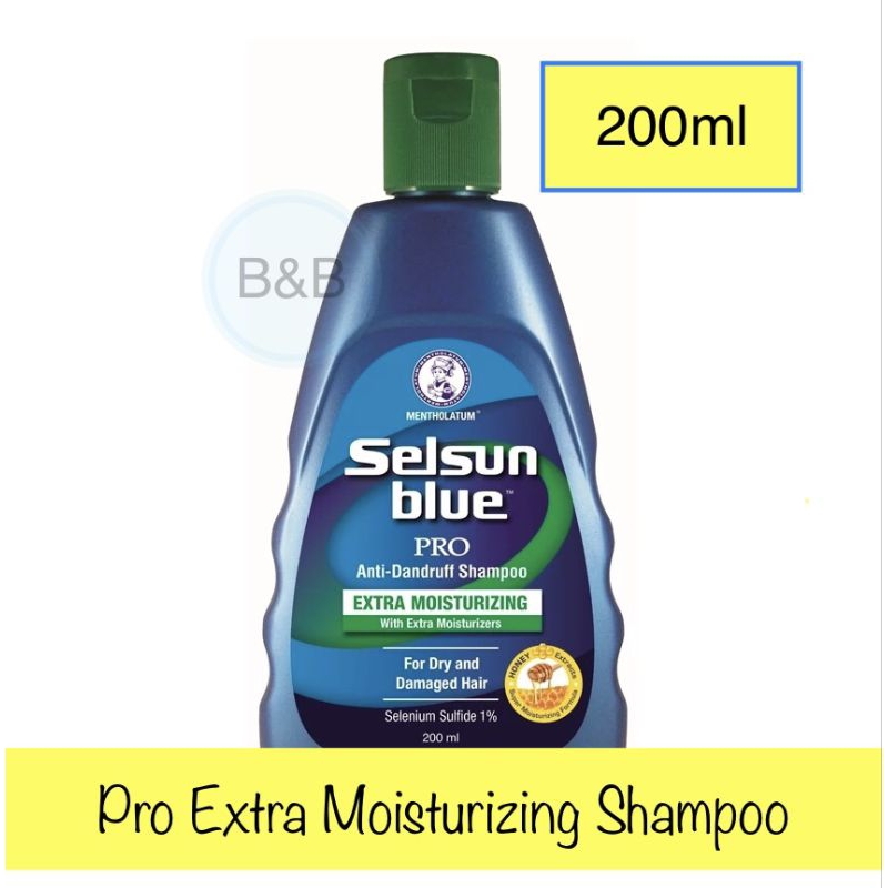 Selsun Blue Pro Extra Moisturizing For Dry and Damaged Hair 200ml ...
